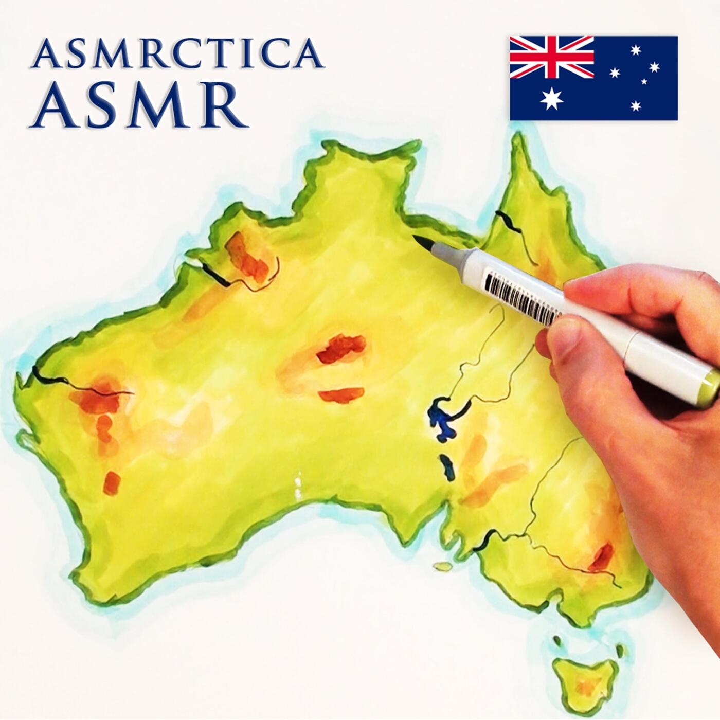 Asmrctica Asmr - Drawing Map of Australia (ASMR) | iHeart